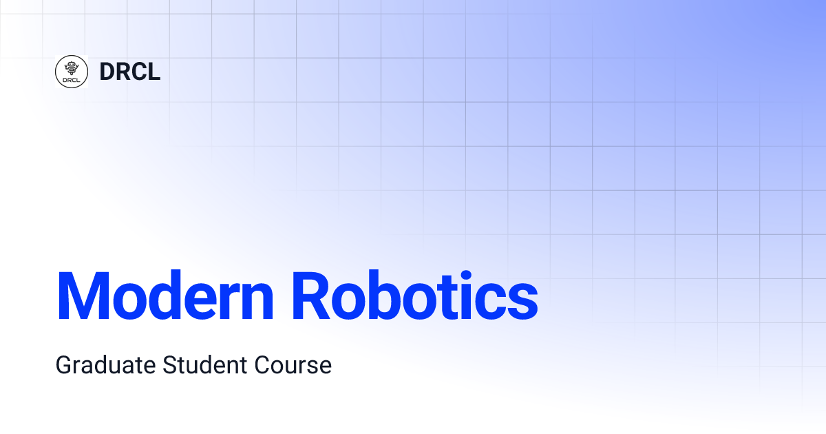 Modern Robotics | DRCL